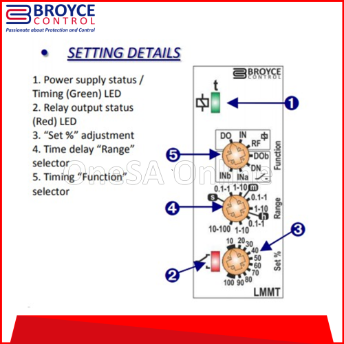 BROYCE MULTI VOLTAGE TIMER, AC/DC12-240V ~ DUAL OUTPUT (BROYCE-LMMT/2)